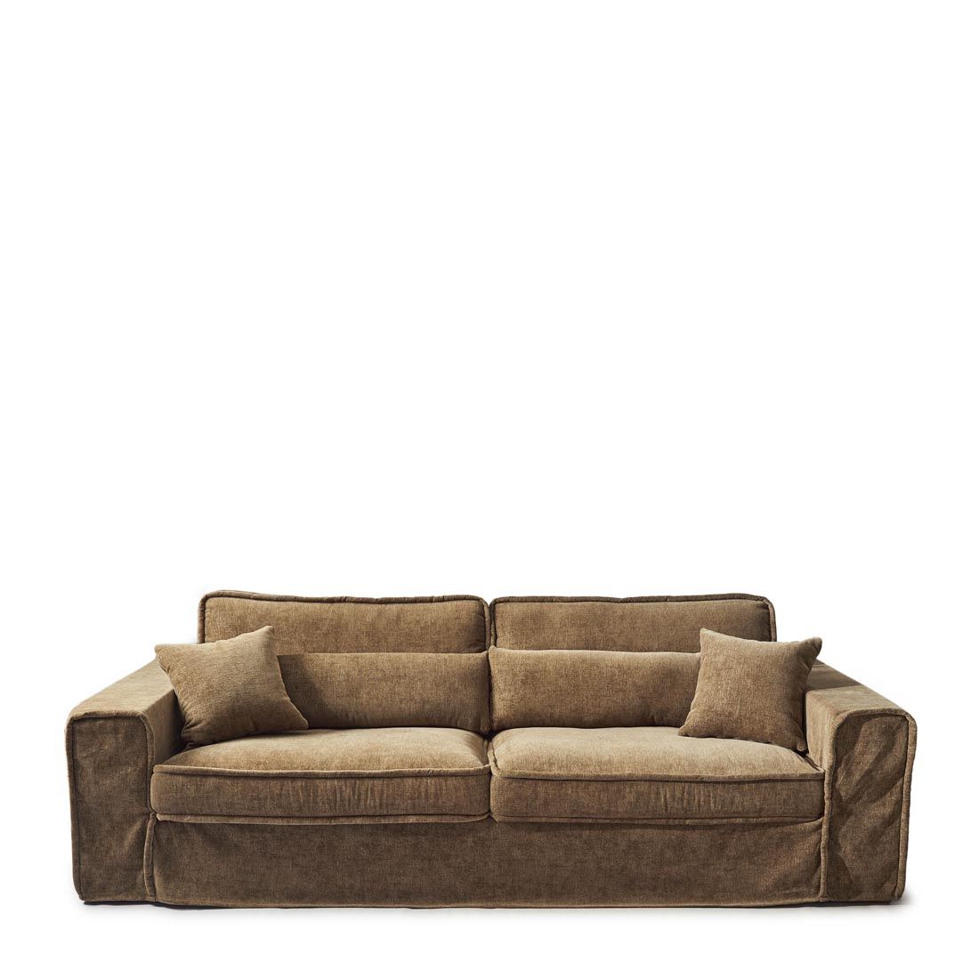 Rivièra Maison: Metropolis Sofa 3,5 seater, velvet, clay – TNHS Webshop